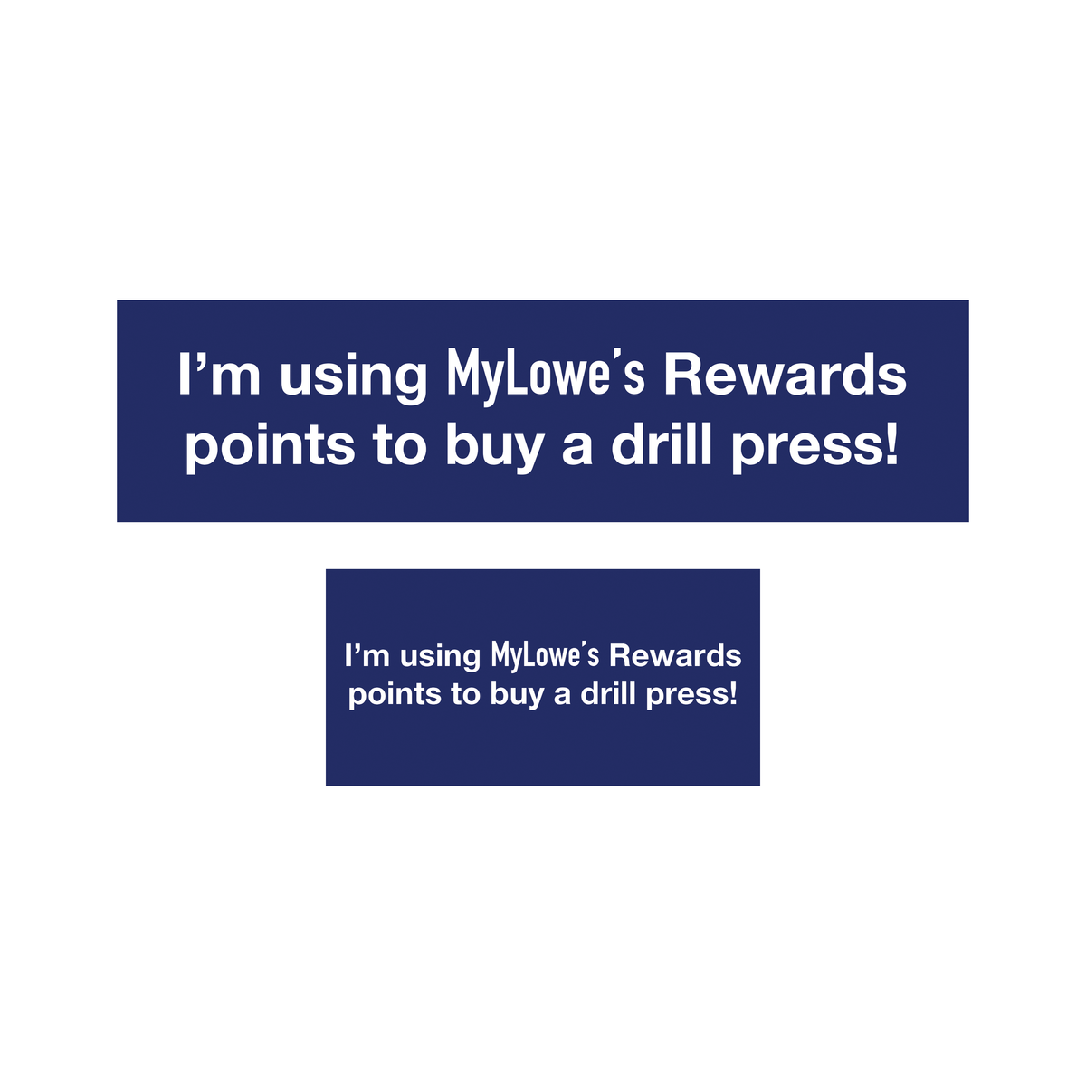 lowe's points sticker bundle – mem industries